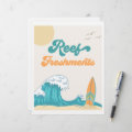 Reef Freshments Surf Party Sign | |Surf Sign | Zazzle