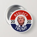 REELECT TRUMP 2020 PINBACK BUTTON | Zazzle