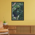 Reelfoot Lake Tennessee Satellite Poster Map | Zazzle
