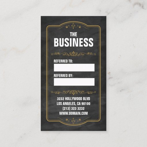 Refer a Friend Chalkboard Bold Referral | Zazzle