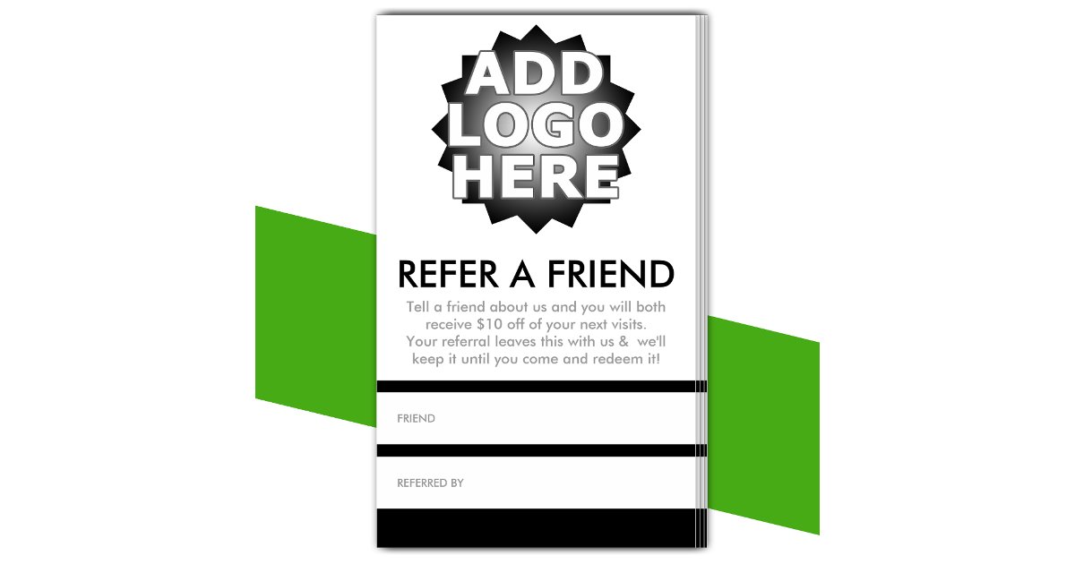 refer a friend referral card | Zazzle