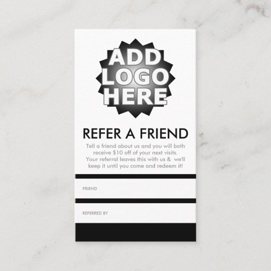 refer a friend referral card | Zazzle.com