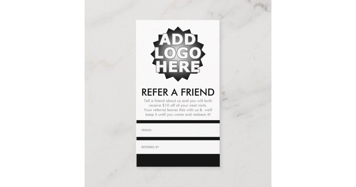 refer a friend referral card | Zazzle