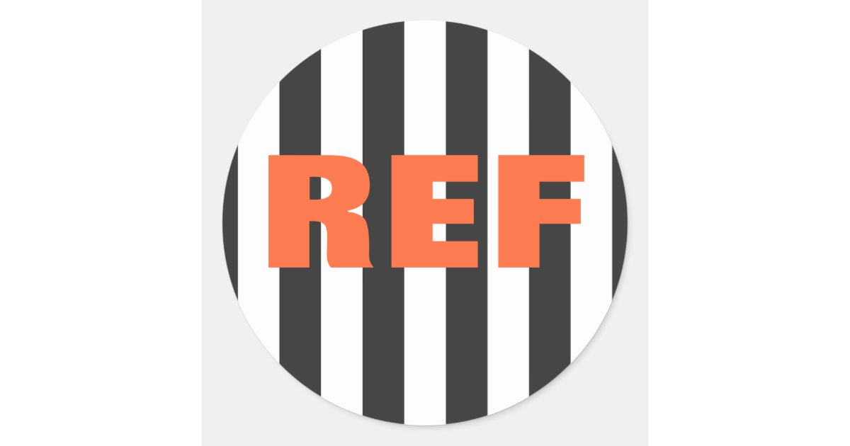 Referee Sticker | Zazzle