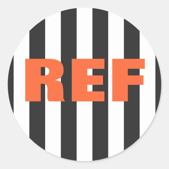 Referee Sticker | Zazzle