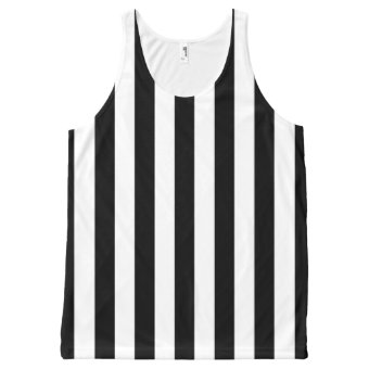 Referee Stripes All-Over-Print Tank Top | Zazzle
