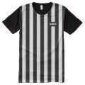 Referee Stripes with Name Template All-Over-Print T-Shirt | Zazzle