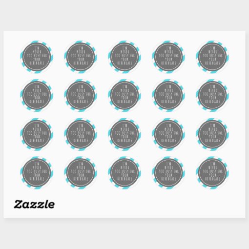 Referral sticker | Zazzle