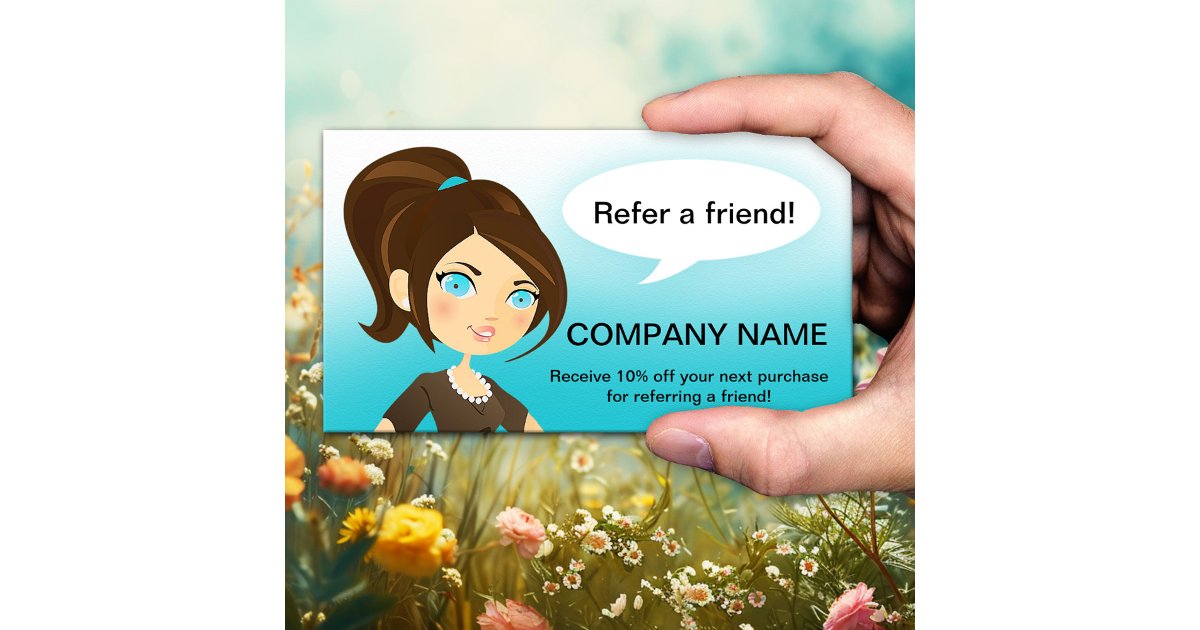 Referral Tell a Friend Business Card | Zazzle