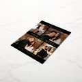 Refined Collage FOIL Save The Date Postcard | Zazzle