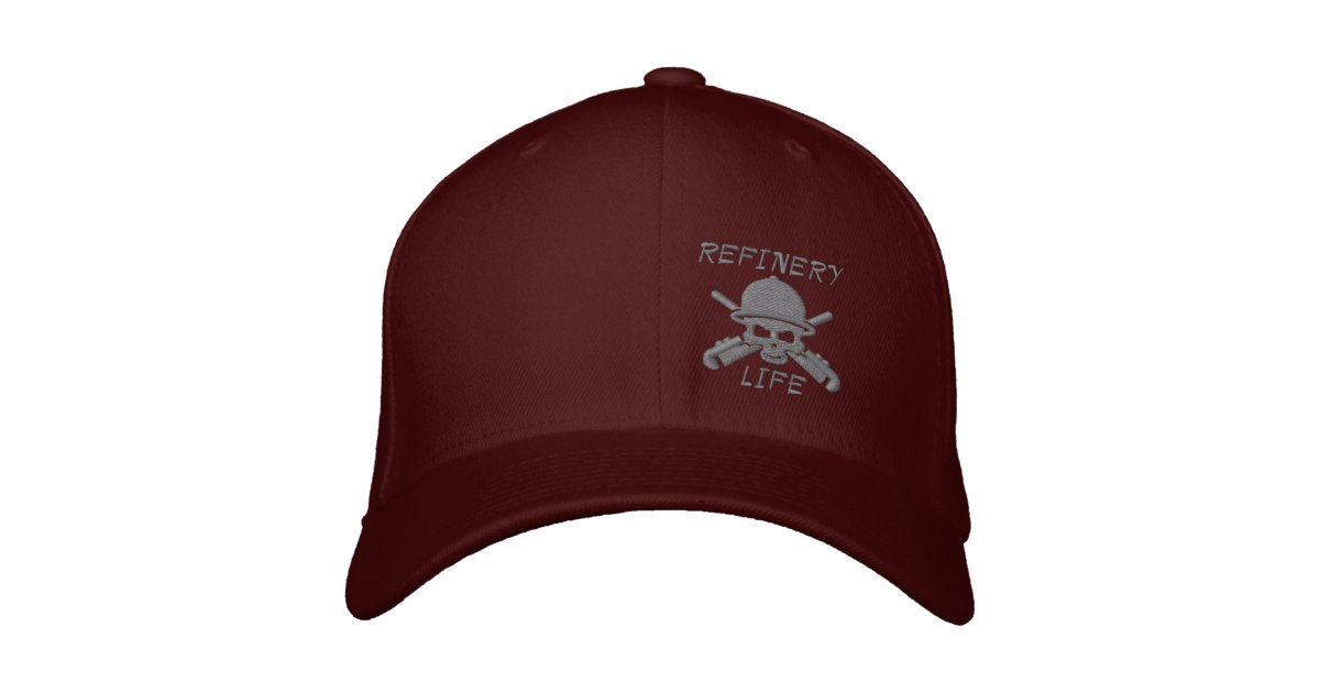 Refinery Life - Front only (gray stitching) Embroidered Baseball Cap ...