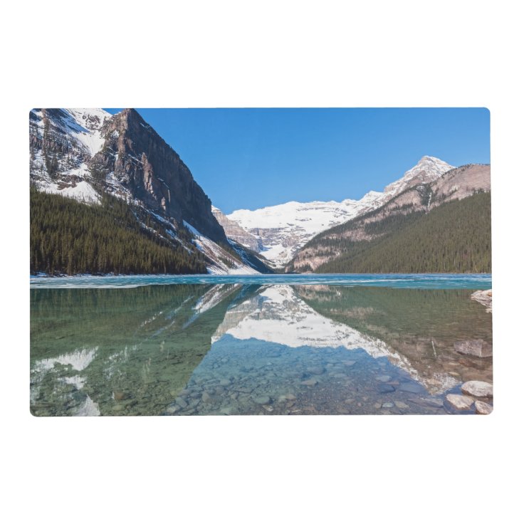 Reflection on Lake Louise - Banff NP, Canada Placemat | Zazzle