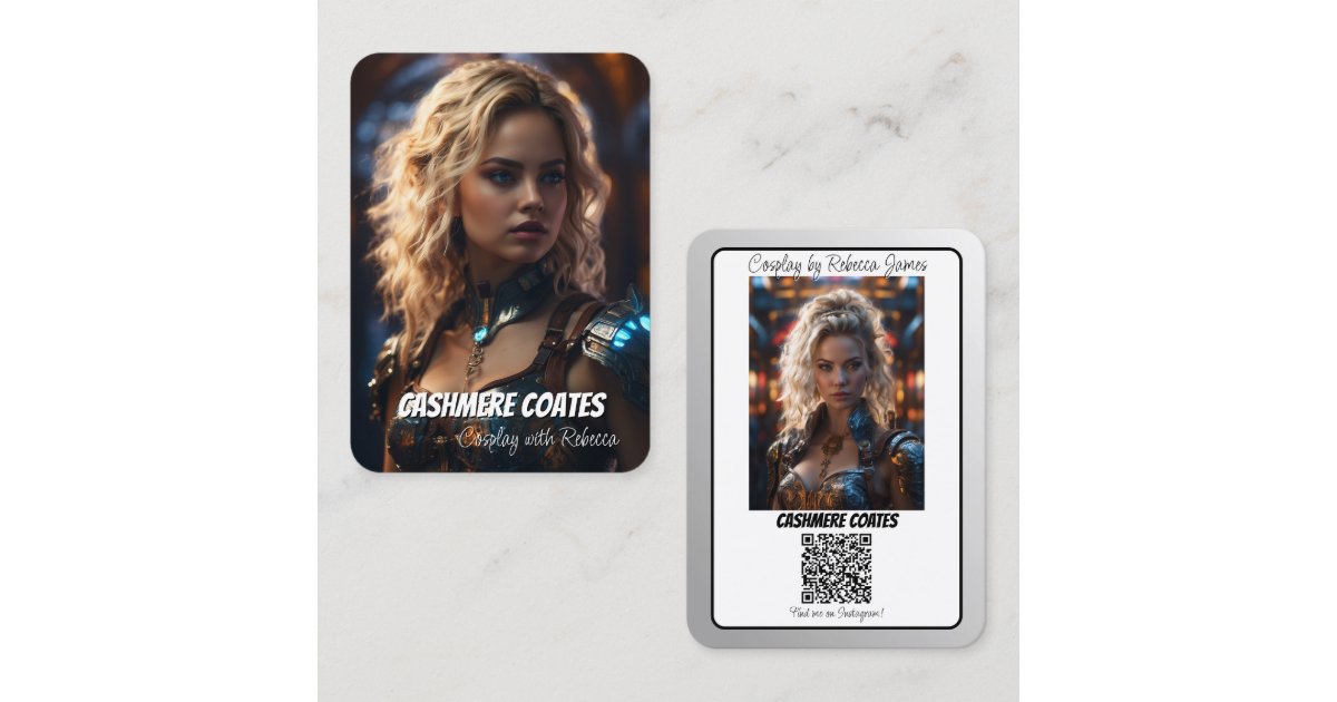 Reflections Coscards | QR Code + Double sided Business Card | Zazzle
