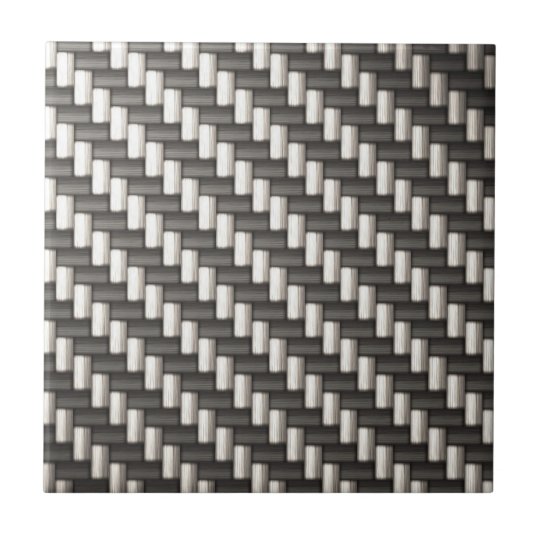 Reflective Carbon Fiber Textured Ceramic Tile | Zazzle.com