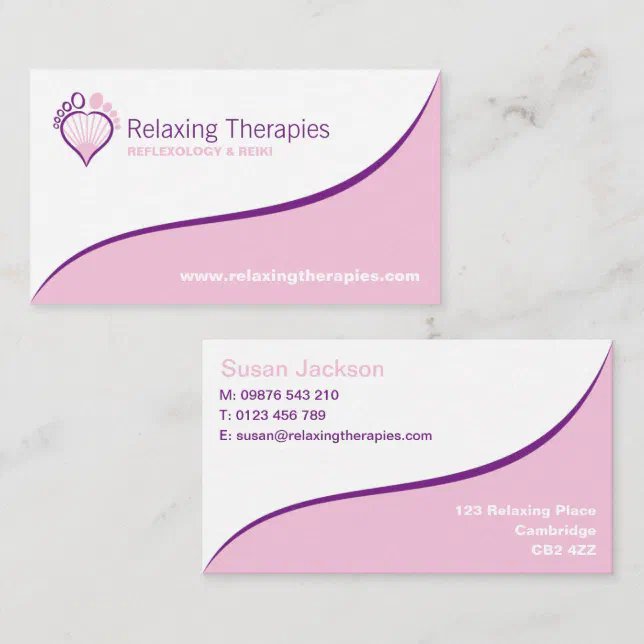Reflexologist Business Card | Zazzle