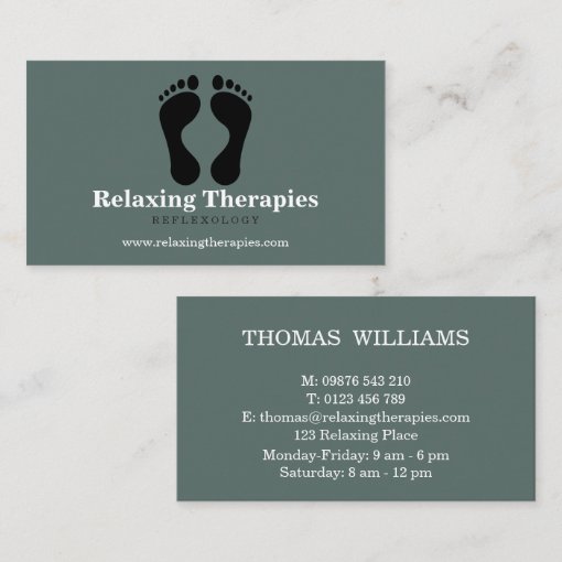 Reflexology Business Card | Zazzle