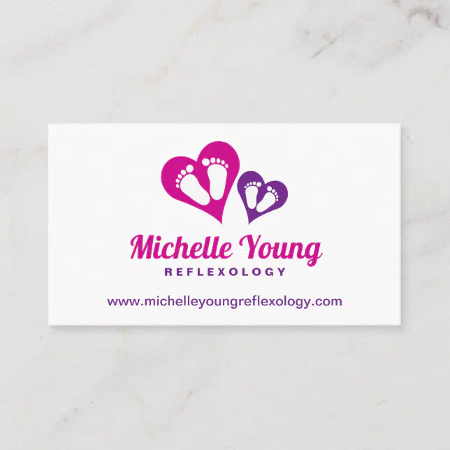 Reflexology Business Card | Zazzle