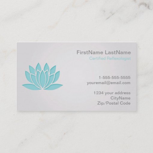 Reflexology Business Card | Zazzle