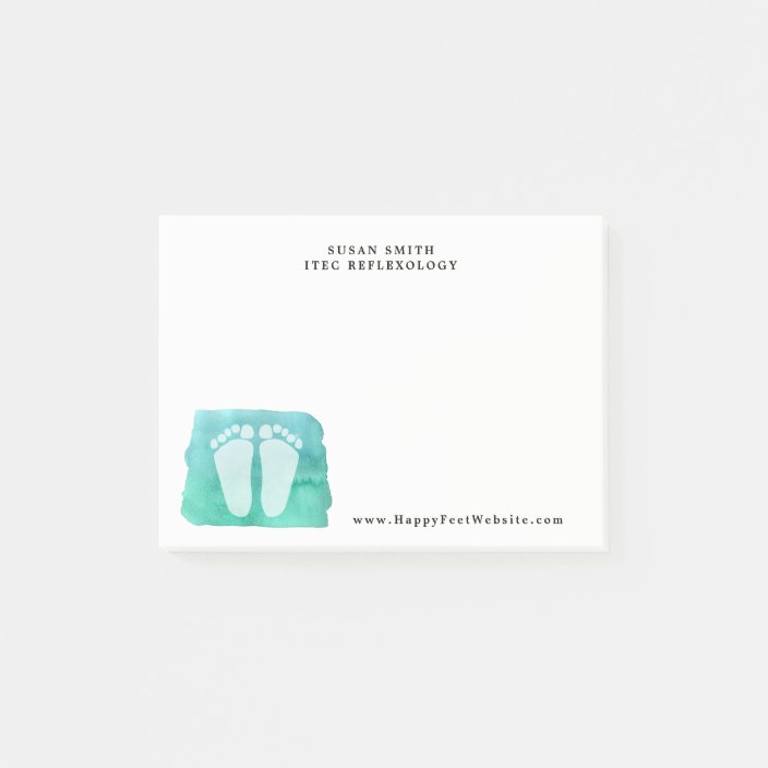 reflexology feet logo post it notes podiatry | Zazzle.com