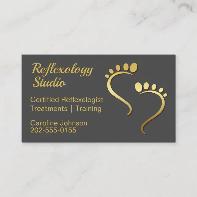 Reflexology Foot Care Business Card | Zazzle