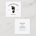 Reflexology Logo Square Business Card | Zazzle
