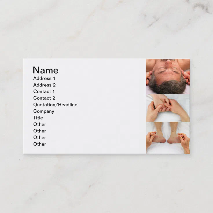 Reflexology of Ears, Hands, and Feet Business Card | Zazzle