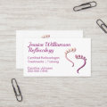 Reflexology Podiatrist Foot Care Business Card | Zazzle
