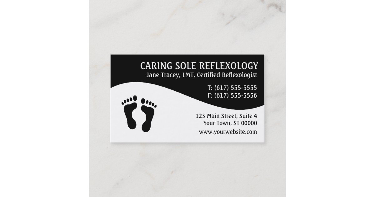 Reflexology Reflexologist Business Cards | Zazzle