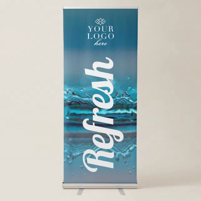 Refresh Relax Spa and Beauty Small Business Retractable Banner | Zazzle