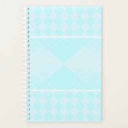 Refreshing Icy Blue Diamond cool clean breeze Planner | Zazzle