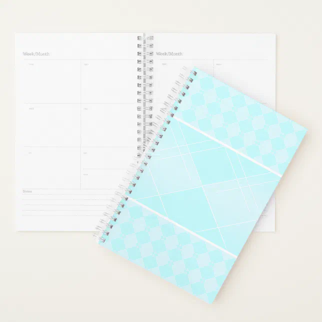 Refreshing Icy Blue Diamond cool clean breeze Planner | Zazzle