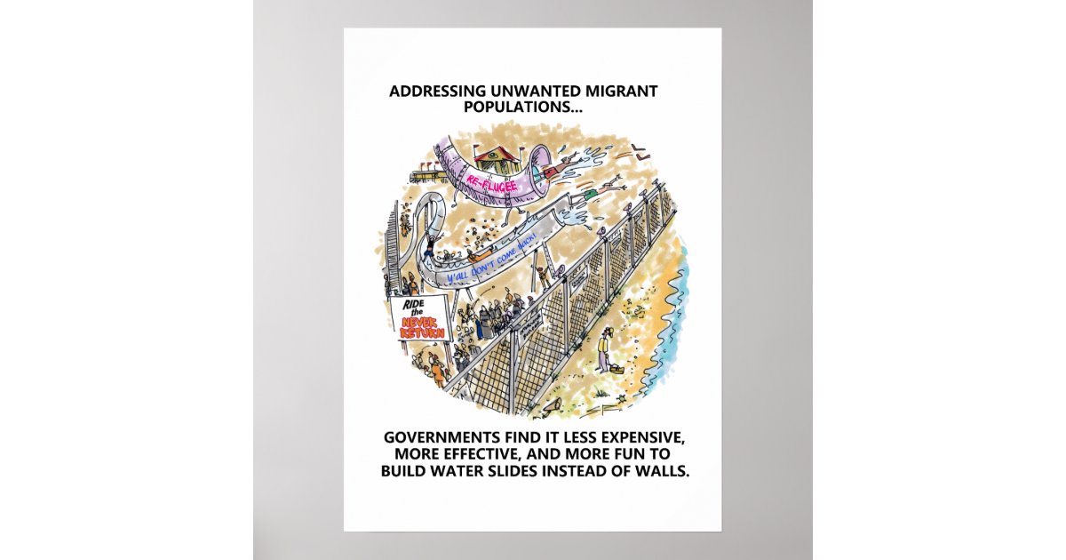 Refugee Water Slides value matte poster | Zazzle Refugee Water Slides value matte poster | Zazzle