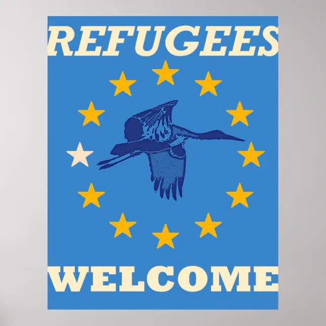 refugees welcome poster | Zazzle