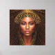 Regal African Beauty: Celebrating Black History Canvas Print | Zazzle