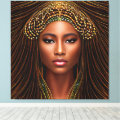 Regal African Beauty: Celebrating Black History Canvas Print | Zazzle