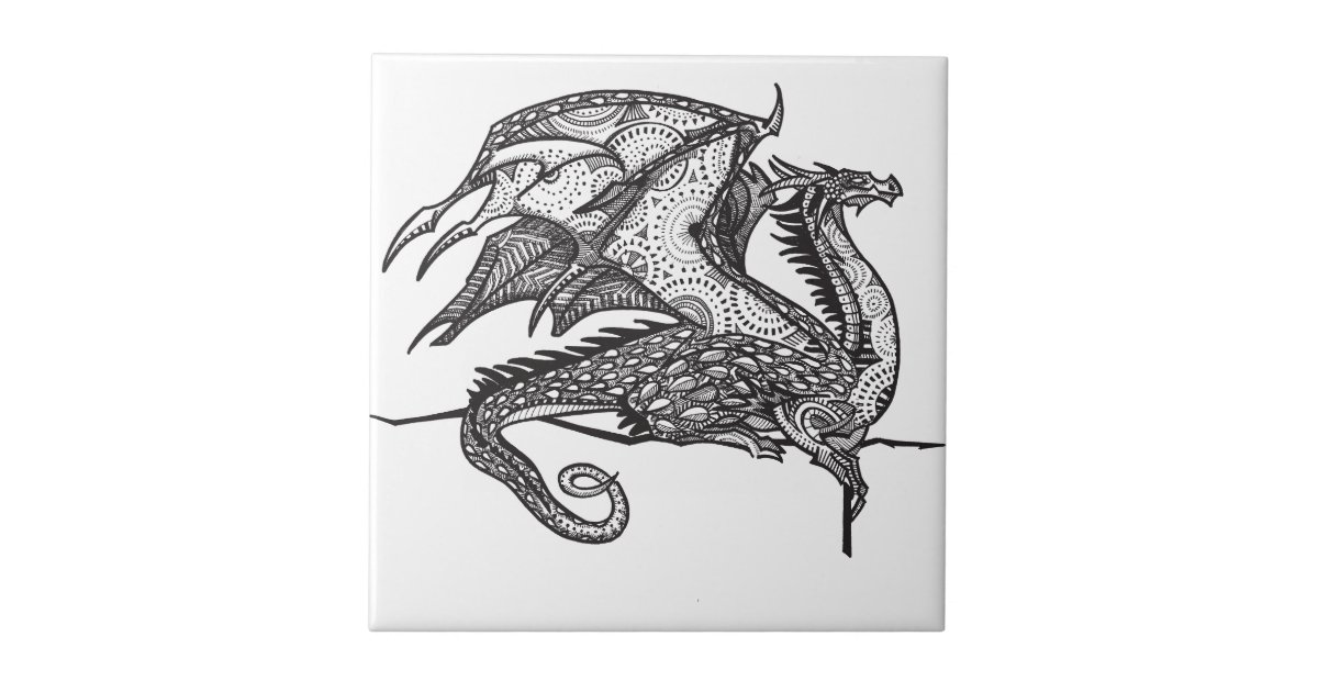 Regal Dragon Ceramic Tile | Zazzle