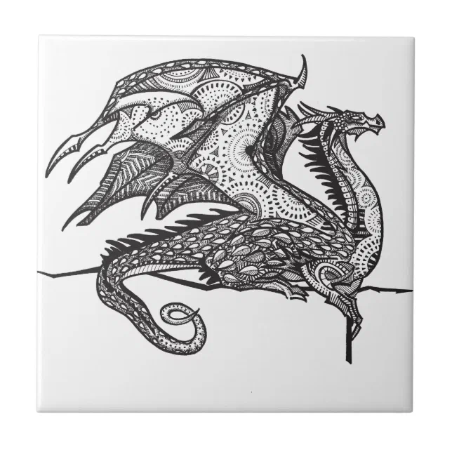 Regal Dragon Ceramic Tile | Zazzle