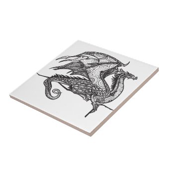 Regal Dragon Ceramic Tile | Zazzle