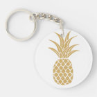 Colored pineapple keychain with custom name | Zazzle.com