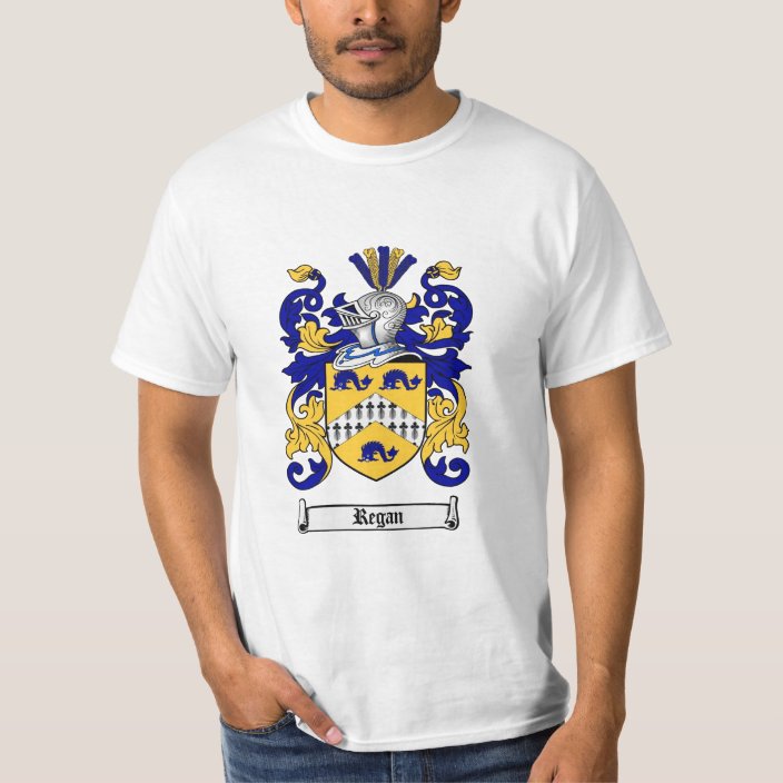 Regan Family Crest - Regan Coat of Arms T-Shirt | Zazzle.com