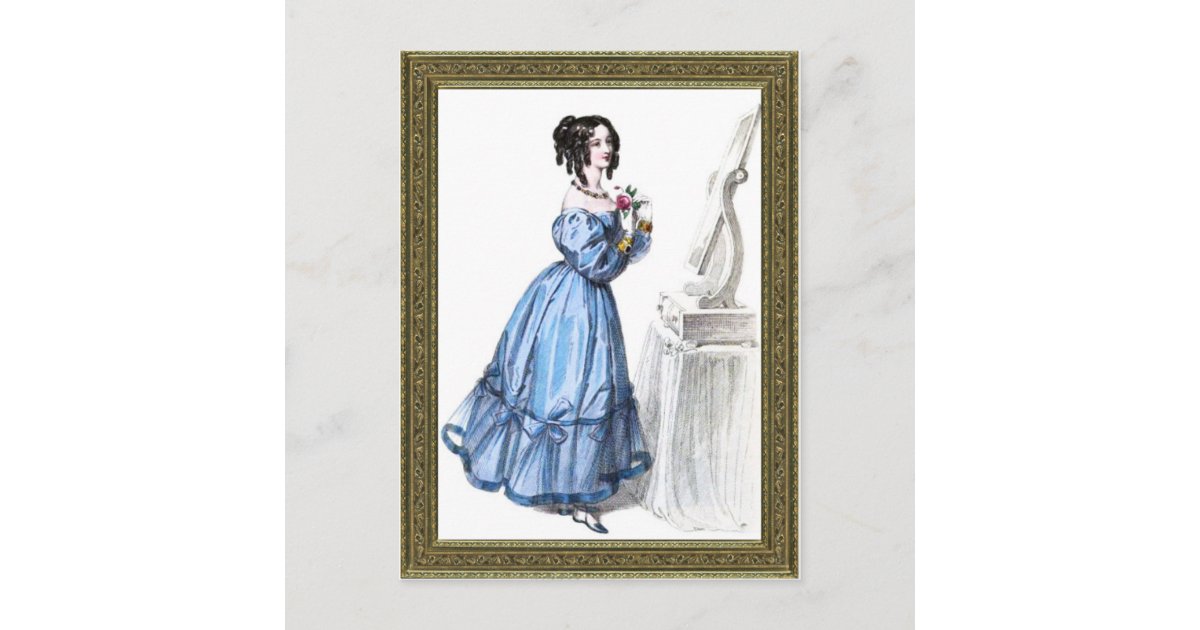 Regency Dinner Dress Postcard | Zazzle