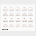 Regency Garden Birthday Party Square Sticker | Zazzle