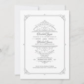 Regency Wedding Invitations Vintage Themed Classic | Zazzle
