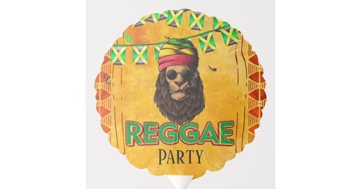 Reggae Jamaican Birthday Party Balloon | Zazzle