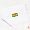 Reggae mix tape cassette Rastafarian Classic Round Sticker | Zazzle