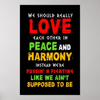 Reggae quote poster | Zazzle