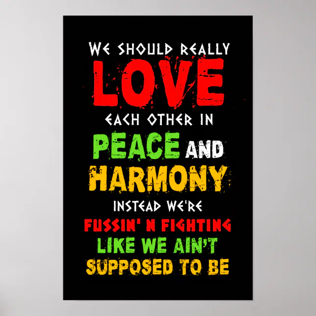 Reggae quote poster | Zazzle