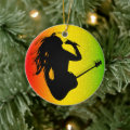 Reggae Rastafarian Standard Round Ornament | Zazzle
