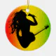 Reggae Rastafarian Standard Round Ornament | Zazzle