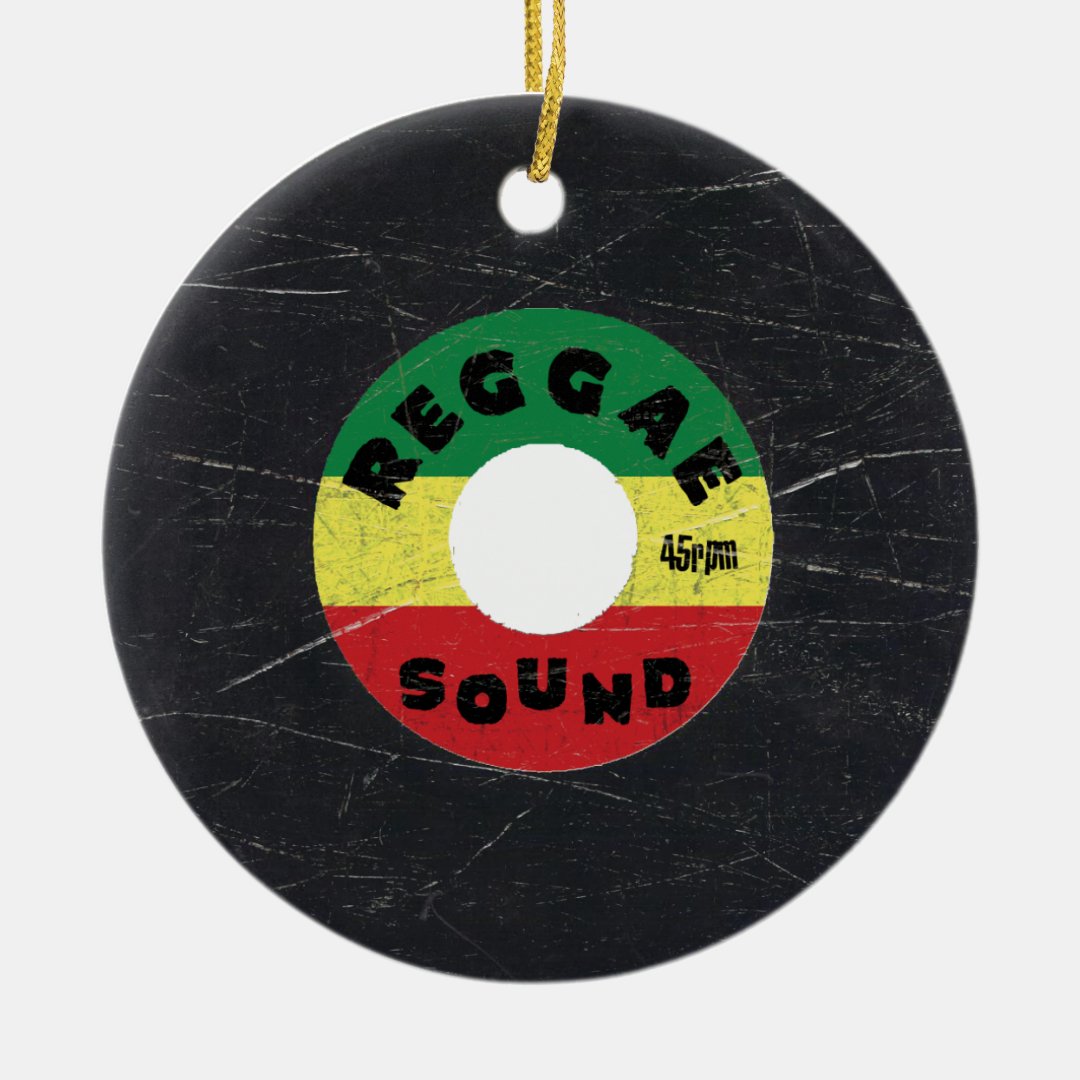 Reggae Vinyl Record Christmas Ornament | Zazzle